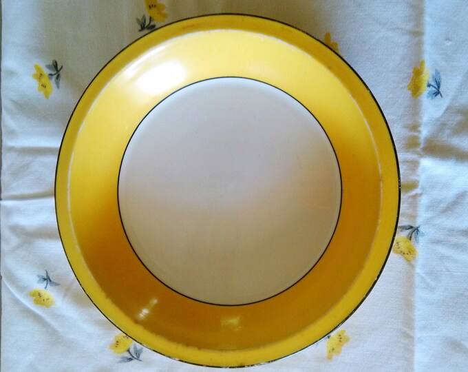 Vintage Yellow AVCO Vitrified China Alliance Ohio Art Deco Restaurant ...