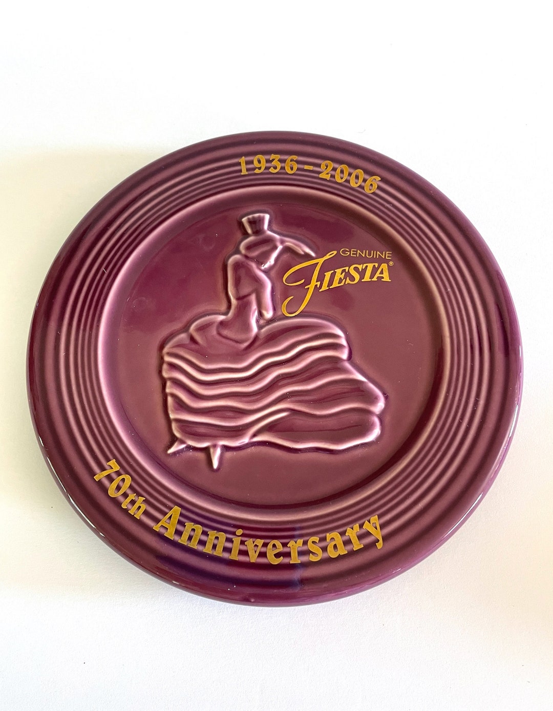 Heather Fiesta 70th Anniversary Trivet, Discontinued Purple Heather ...