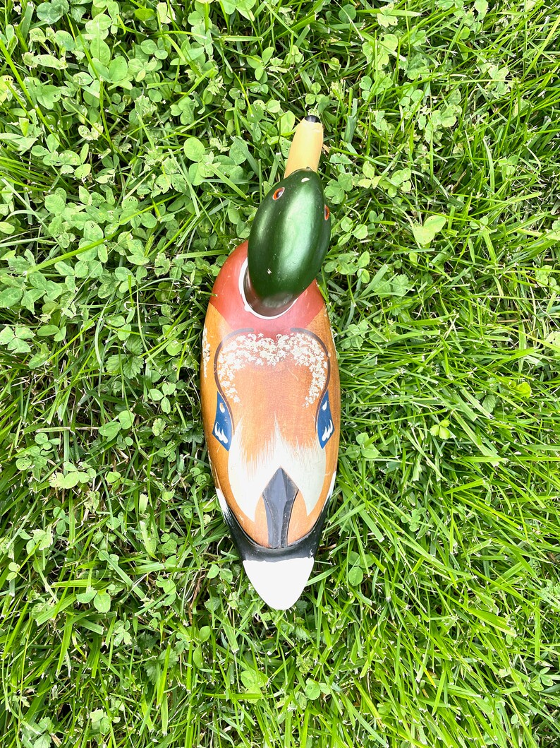 Hand Painted Mallard Duck Decoy Hand Carved Duck Decoy - Etsy