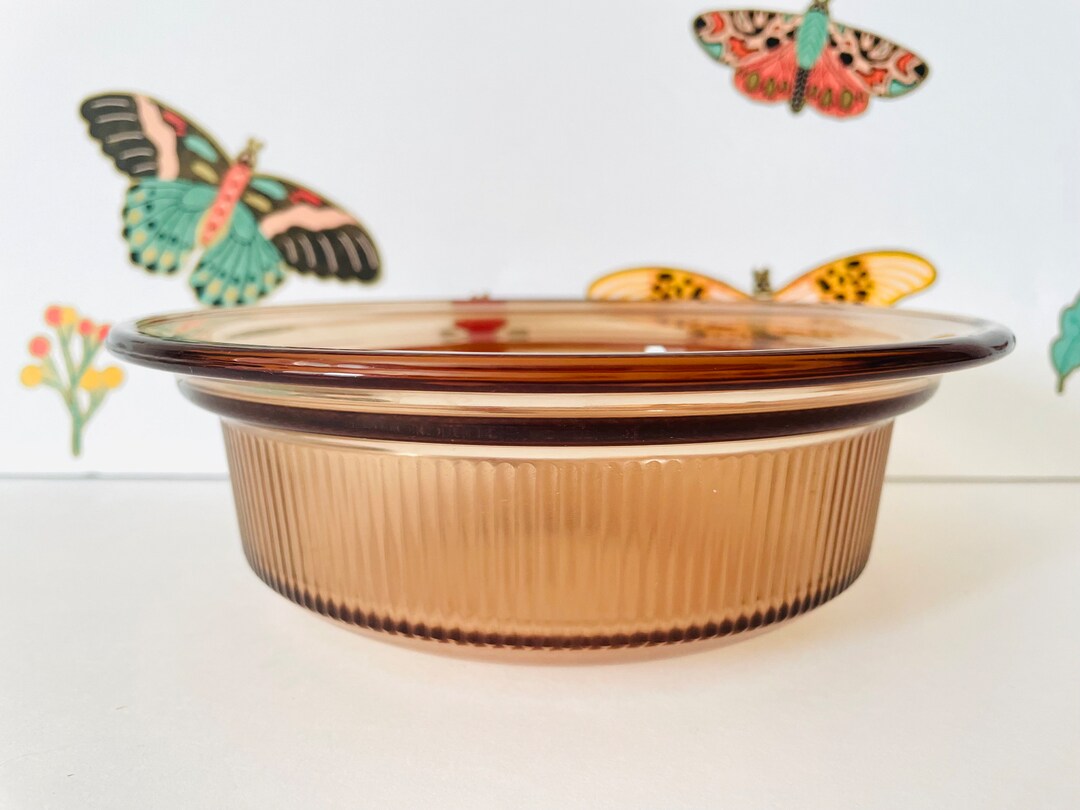 Pyrex Amber V-30 Casserole, Pyrex Vision Amber .75 Quart Casserole ...
