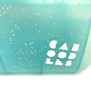 Aqua Glitter Caboodle Make-up Case With Mirror, Caboodle Jellies ...