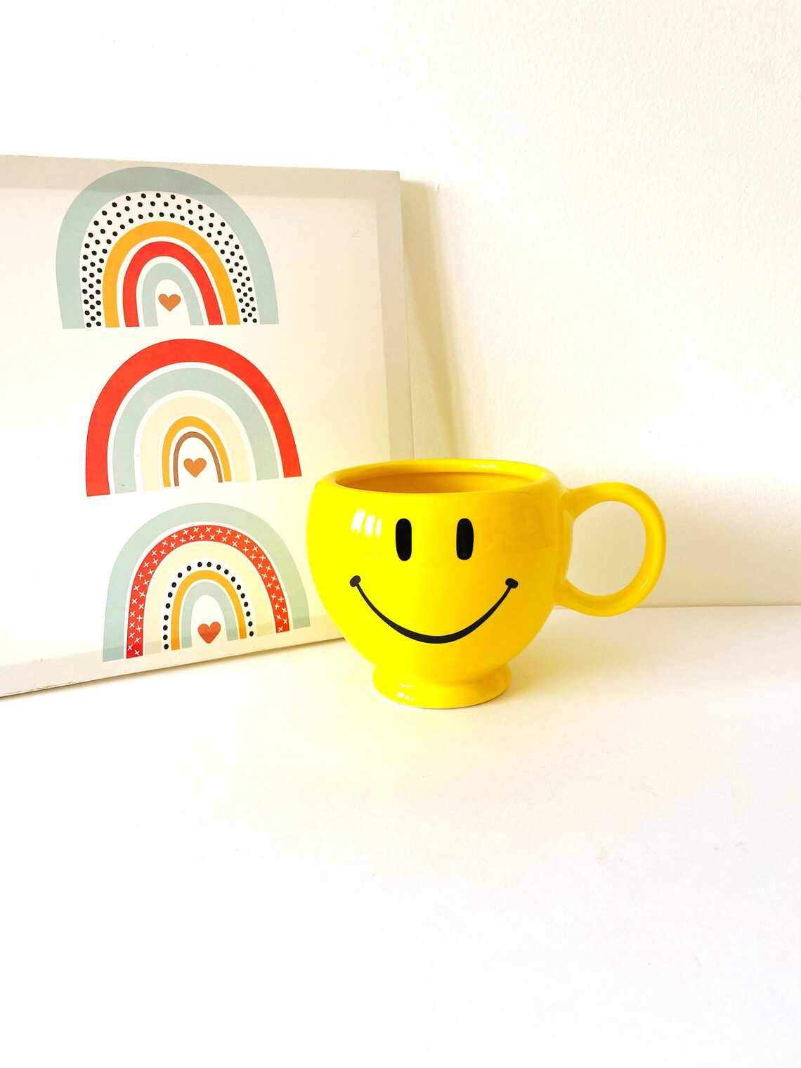 Telefora HAVE A HAPPY DAY Mug, Yellow Smiley Face Mug, Nelson Smiley ...