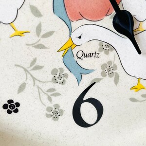 Vintage International Marmalade Goose Plate Clock, White Geese Clock ...
