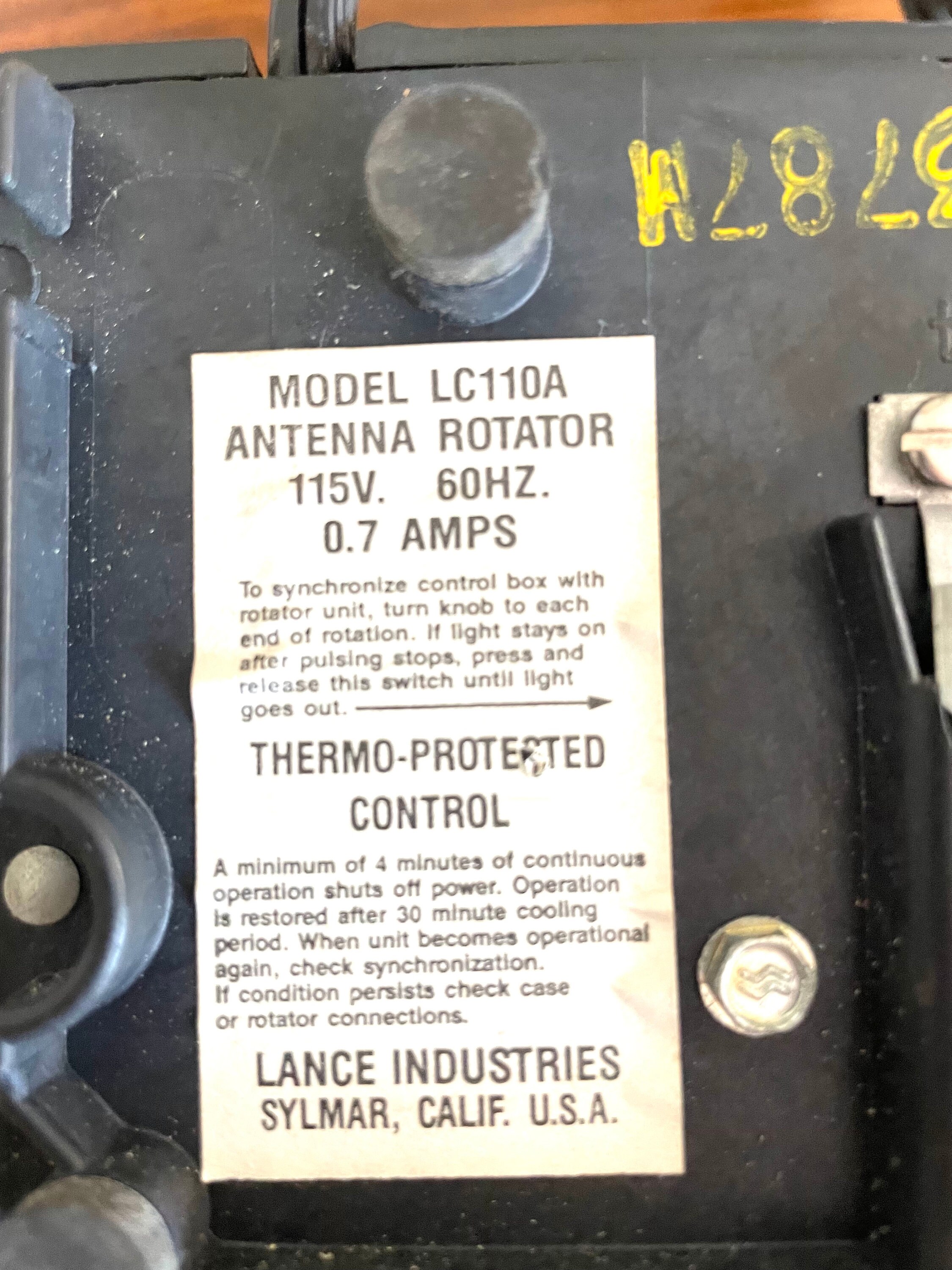 Mid Century Corlormaster Antenna Rotator, Antenna Rotator Control Box ...