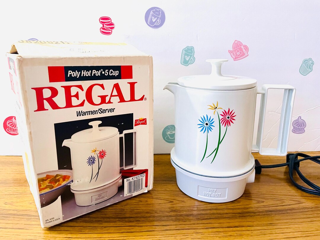 5 Cup Regal Poly Hot Pot, Regal Daisy Poly Hot Pot, Regal Plastic ...