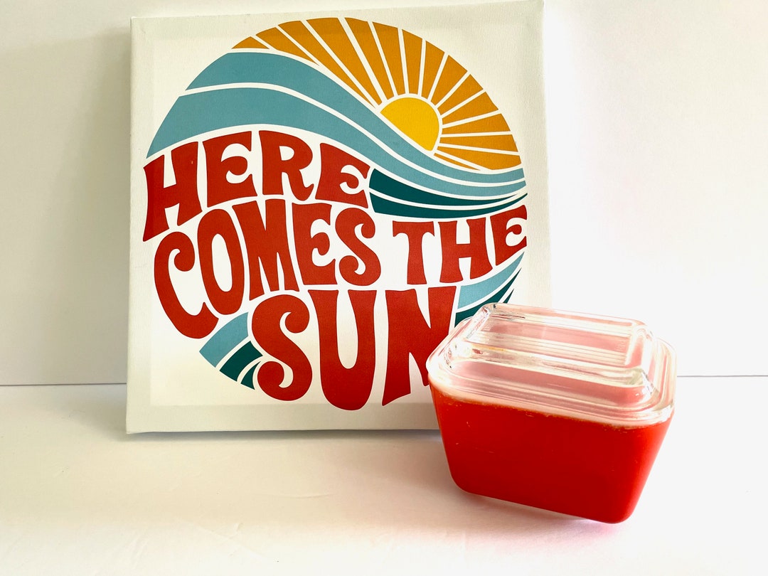 Red PYREX Refrigerator Dish, PYREX RED 501 Fridgie With Lid, Pyrex ...