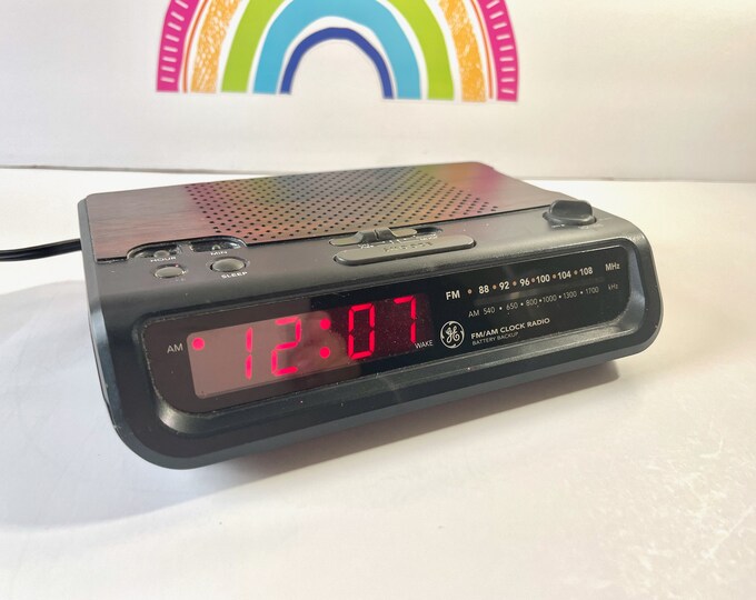 Vintage 1980's GE Digital Alarm Clock Radio AM/FM Model | Etsy