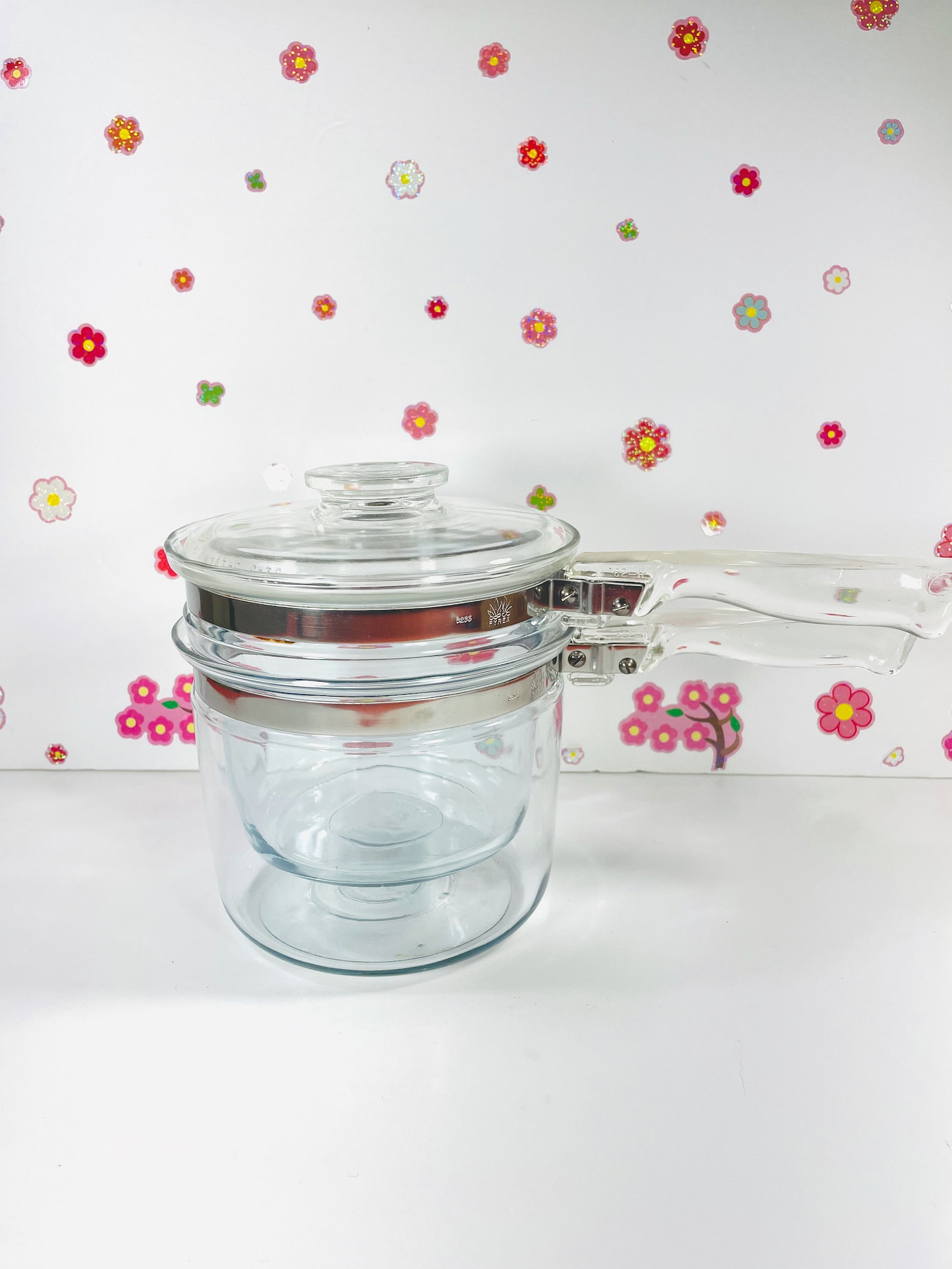 Pyrex Flameware Double Boiler Vintage Glass Double Boiler | Etsy