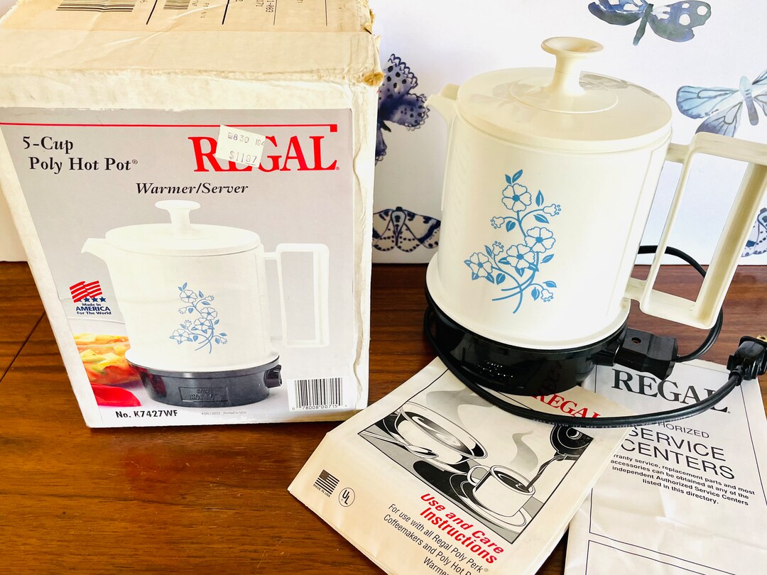 5 Cup Regal Poly Hot Pot, Regal Corn Flower Blue Poly Hot Pot, Regal ...