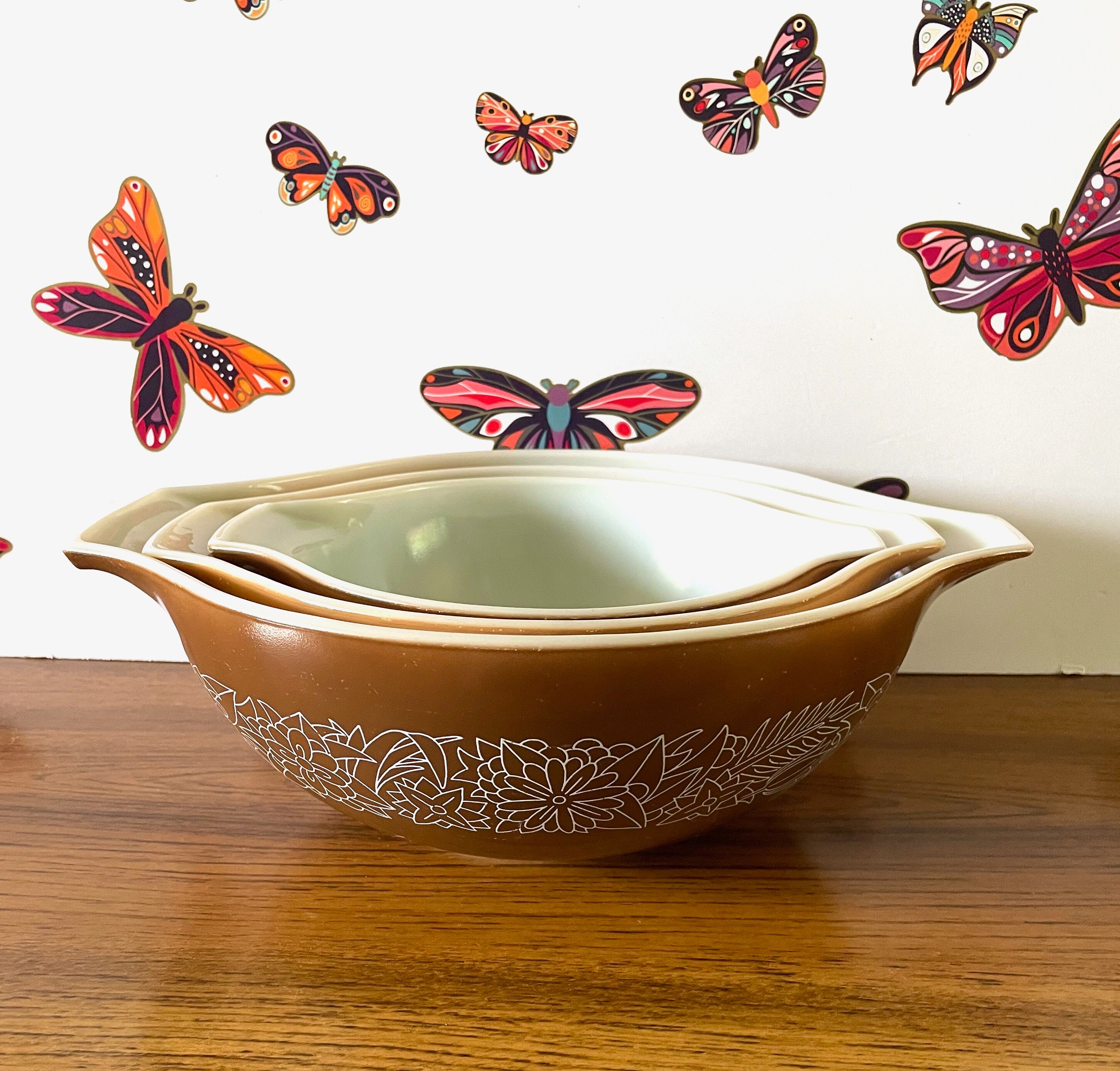 Pyrex Woodland Cinderella Mixing Bowls Pyrex Woodland 444 - Etsy