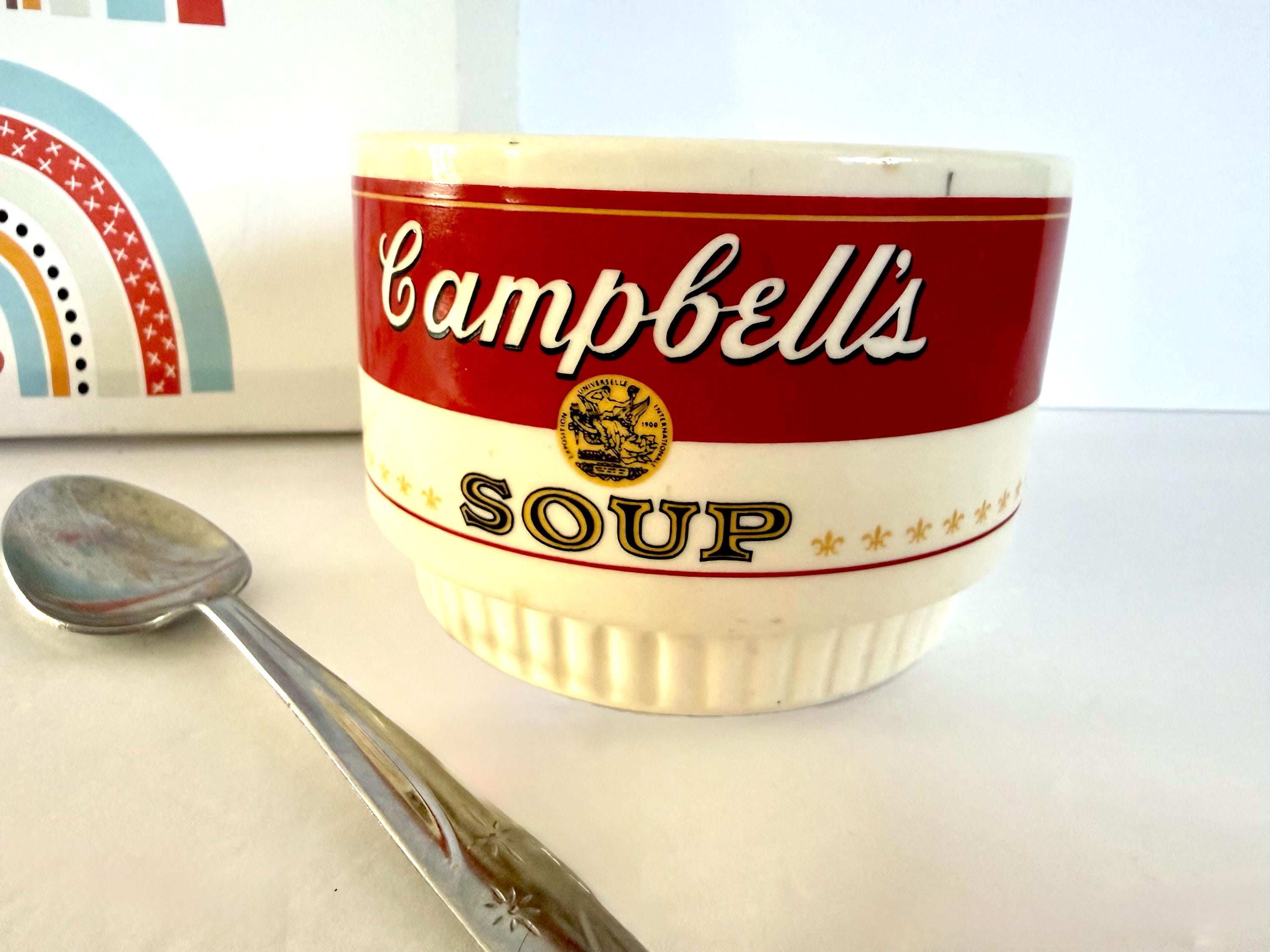 Campbell's Soup Bowl: Vintage 1990s Stackable - Bright Retro Design