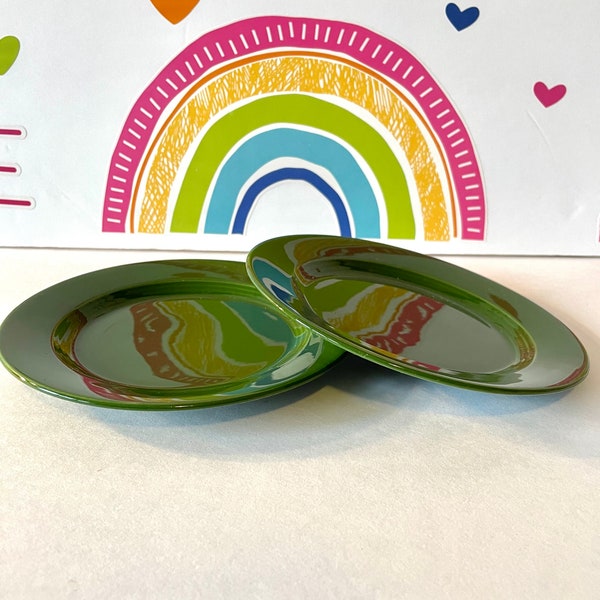 Harlequin Plates - Etsy