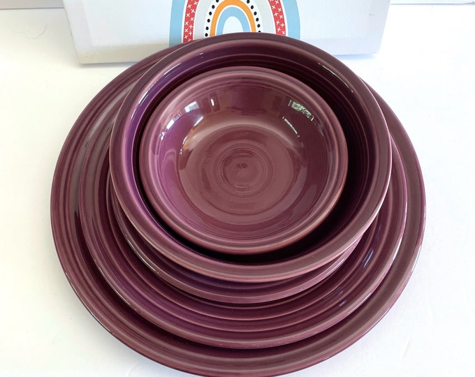 Fiesta Heather 5 Piece Place Setting, Discontinued HLC Heather ...