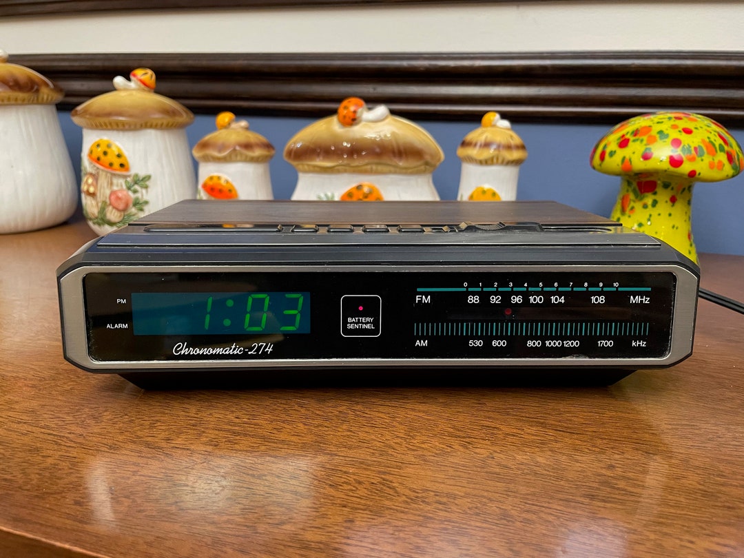 1980's Radio Shack Chronomatic Digital Clock Radio - Etsy