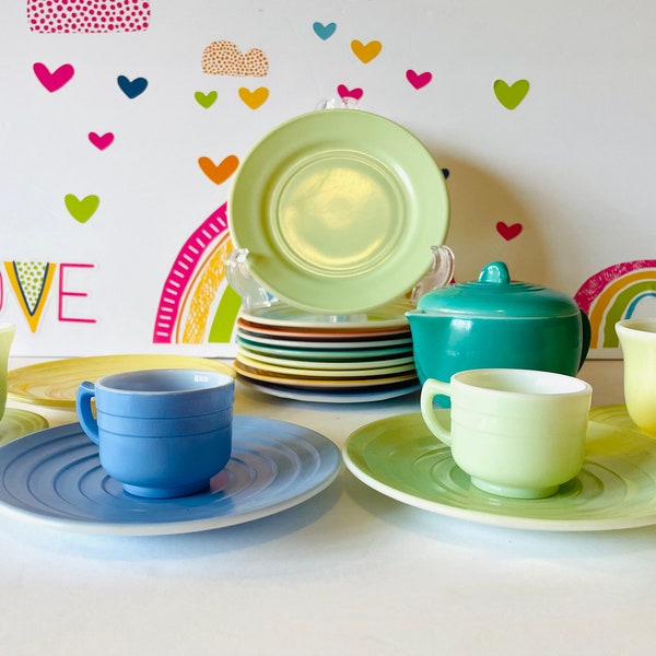 Hazel Atlas Tea Set - Etsy