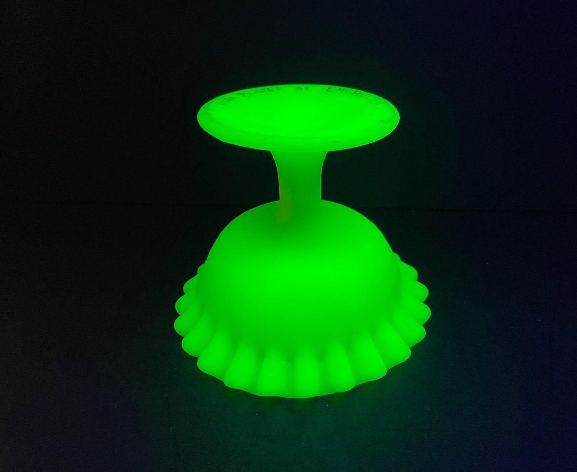 Hand Painted Fenton Custard Glass Round Compote Satin Custard - Etsy