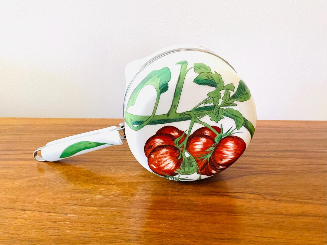 Vintage Haviland Limoges Aluminite Saucepan, Tomato Design - Etsy