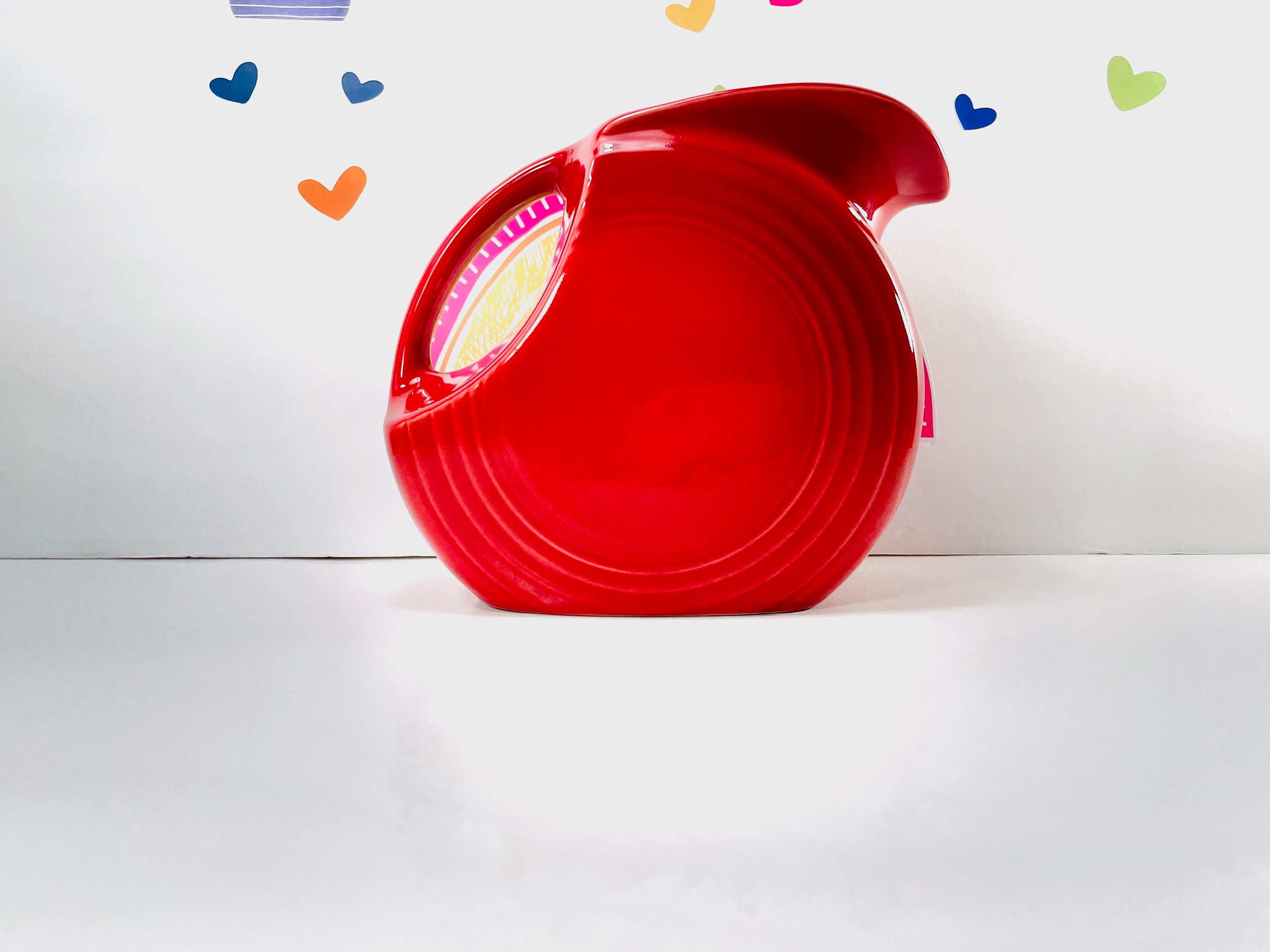64 Oz Fiesta Scarlet Pitcher Red Fiesta Ware Pitcher Scarlet | Etsy