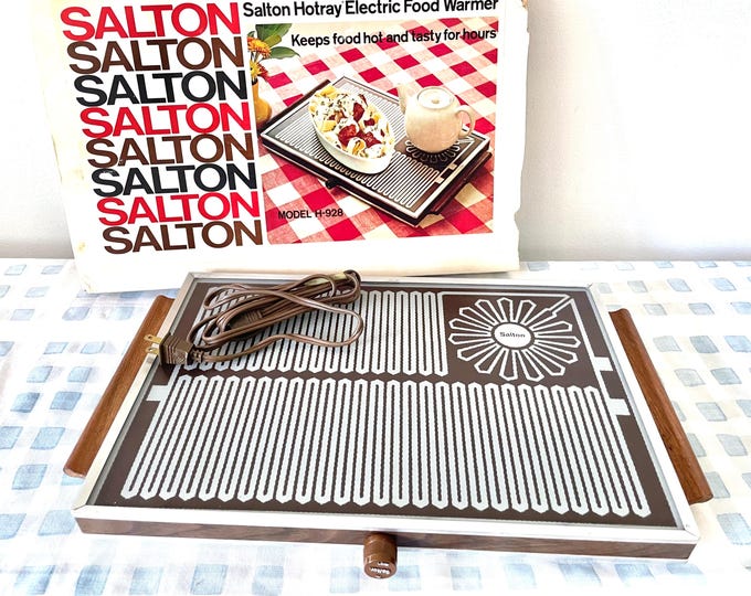SALTON HOTRAY 1970s Electric Hot Plate, Salton Food Warmer, Made in USA ...