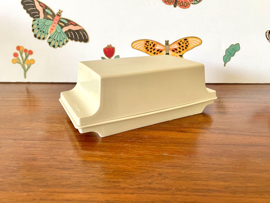 Tupperware Butter Dish, 1970s Almond Tupperware Butter Keeper ...