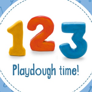 Printable Playdough Mats to Learn the Numbers, Reading and Counting ...
