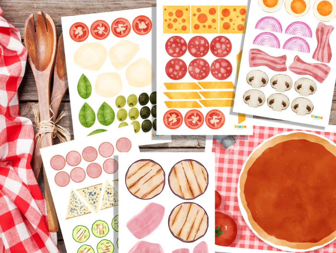 Printable Pizza Game, Cooking Game, Printable Cooking, Pizza Printable ...