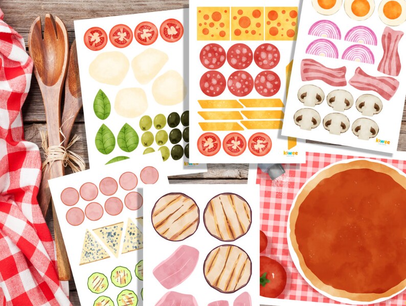 Printable Pizza Game, Cooking Game, Printable Cooking, Pizza Printable ...