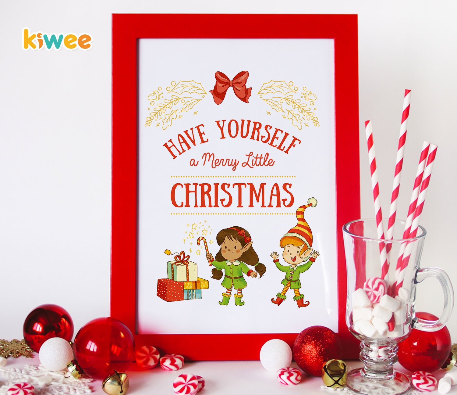 Printable Christmas Poster for Kids Set of 7 Wall Print Decor for ...