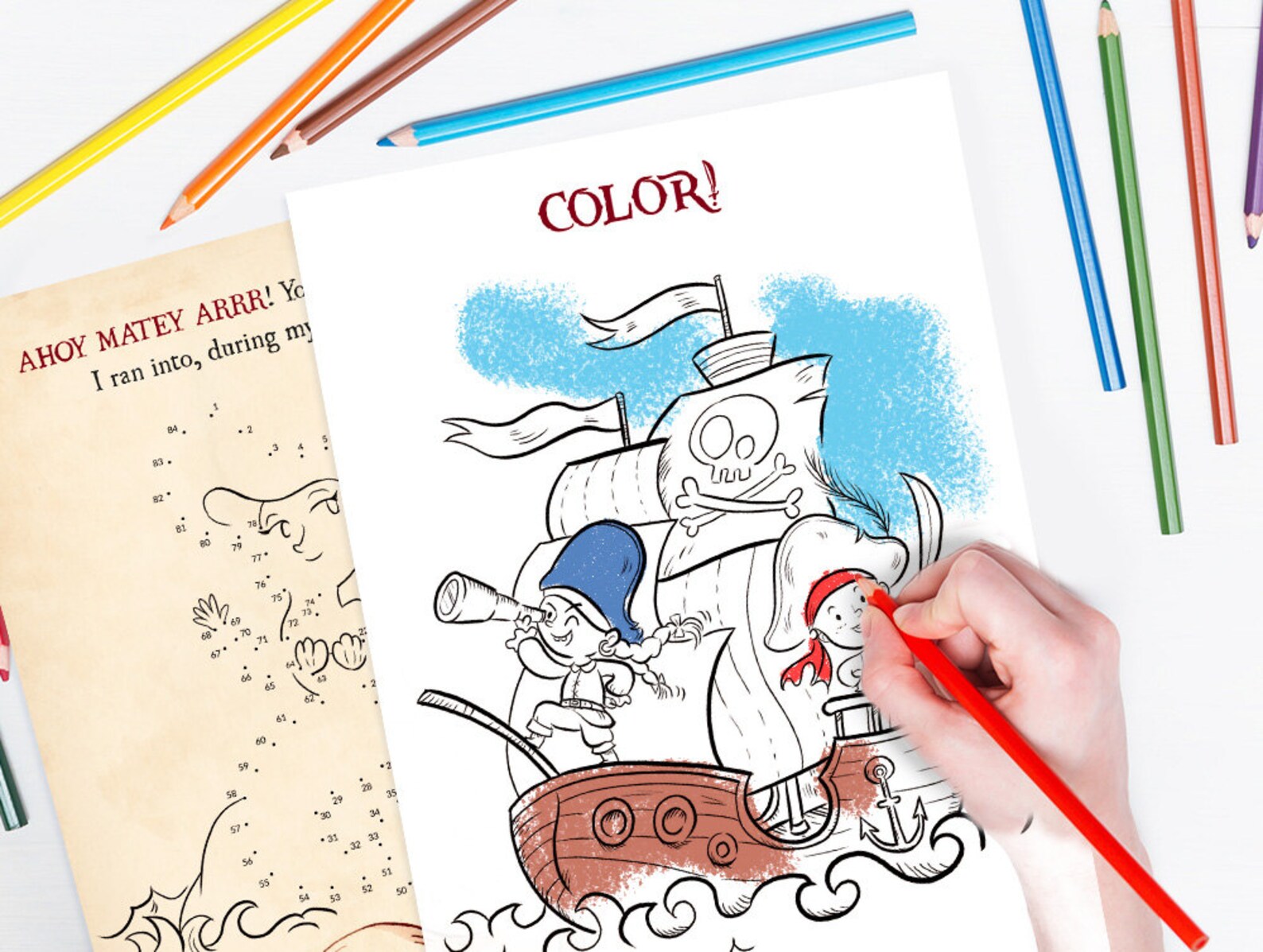 Pirate Say Arrr ACTIVITY BOOK Printable Ebook Quiet Book - Etsy