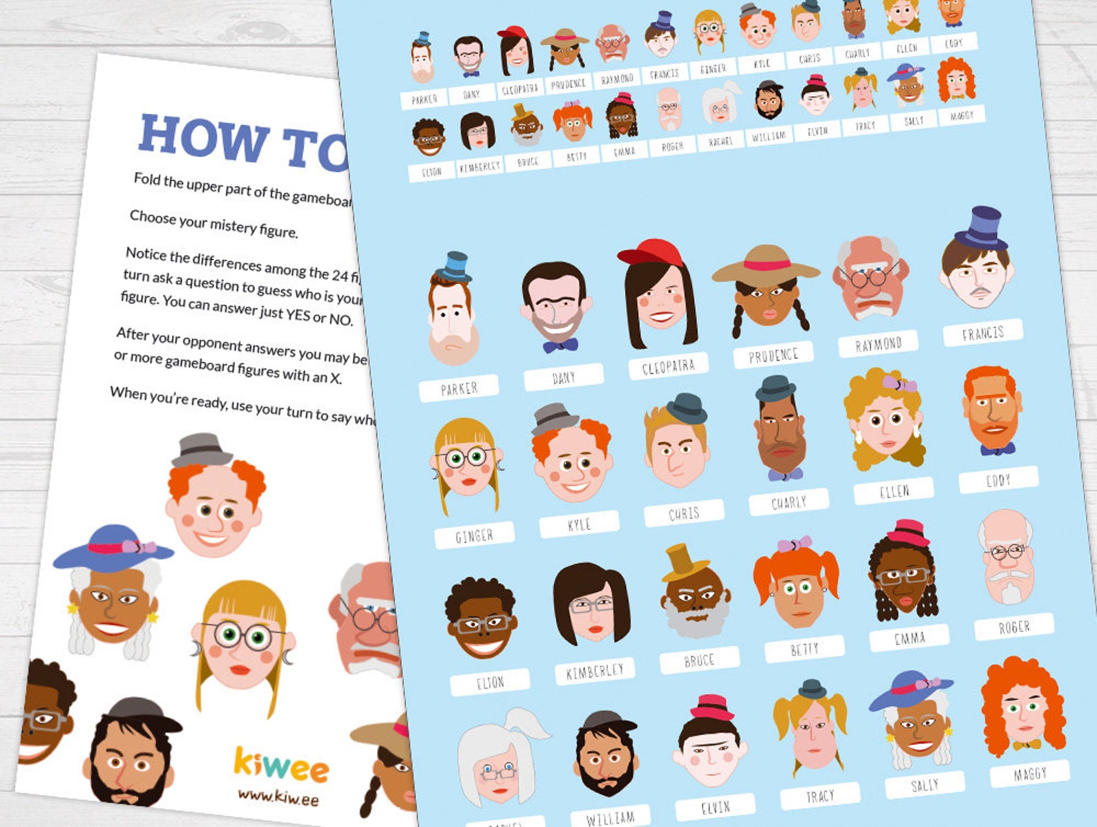 Printable Board Game GUESS Who I AM Preschool, Parents, Kindergarten ...