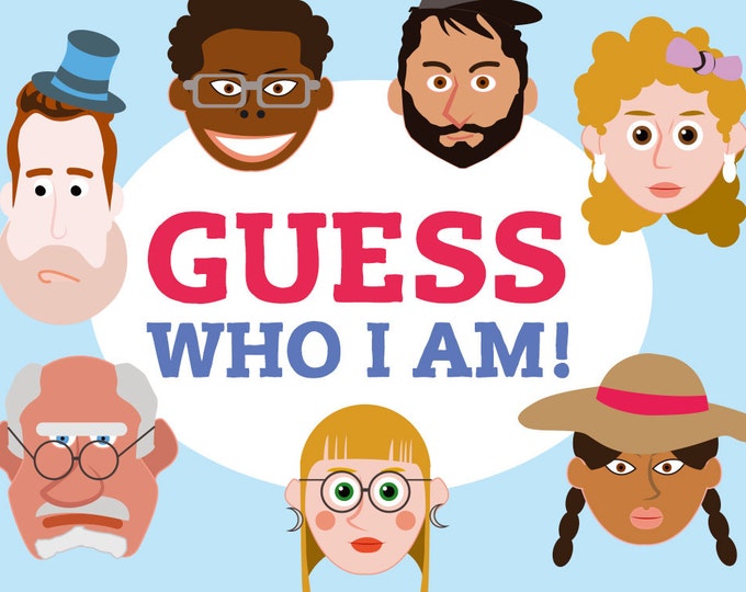 Printable Board Game GUESS Who I AM Preschool, Parents, Kindergarten ...