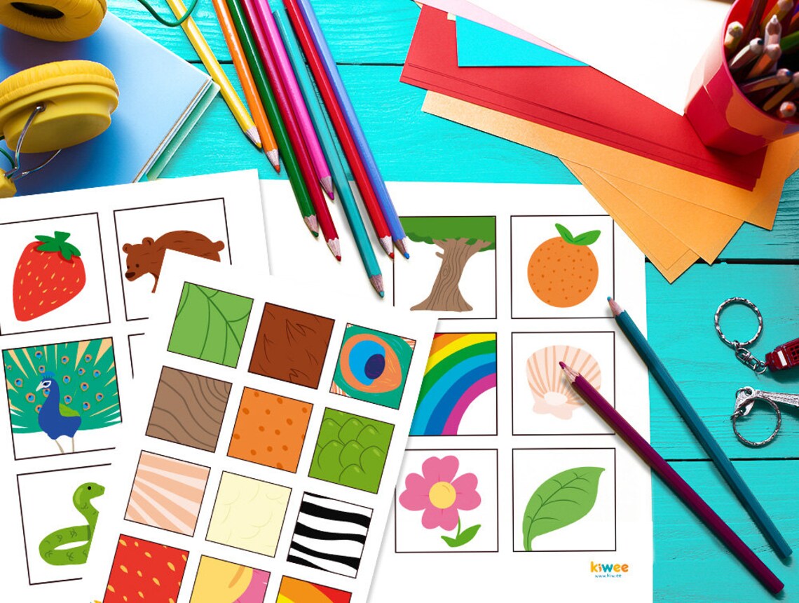 Pattern Matching Game board Game Printable Match Game - Etsy