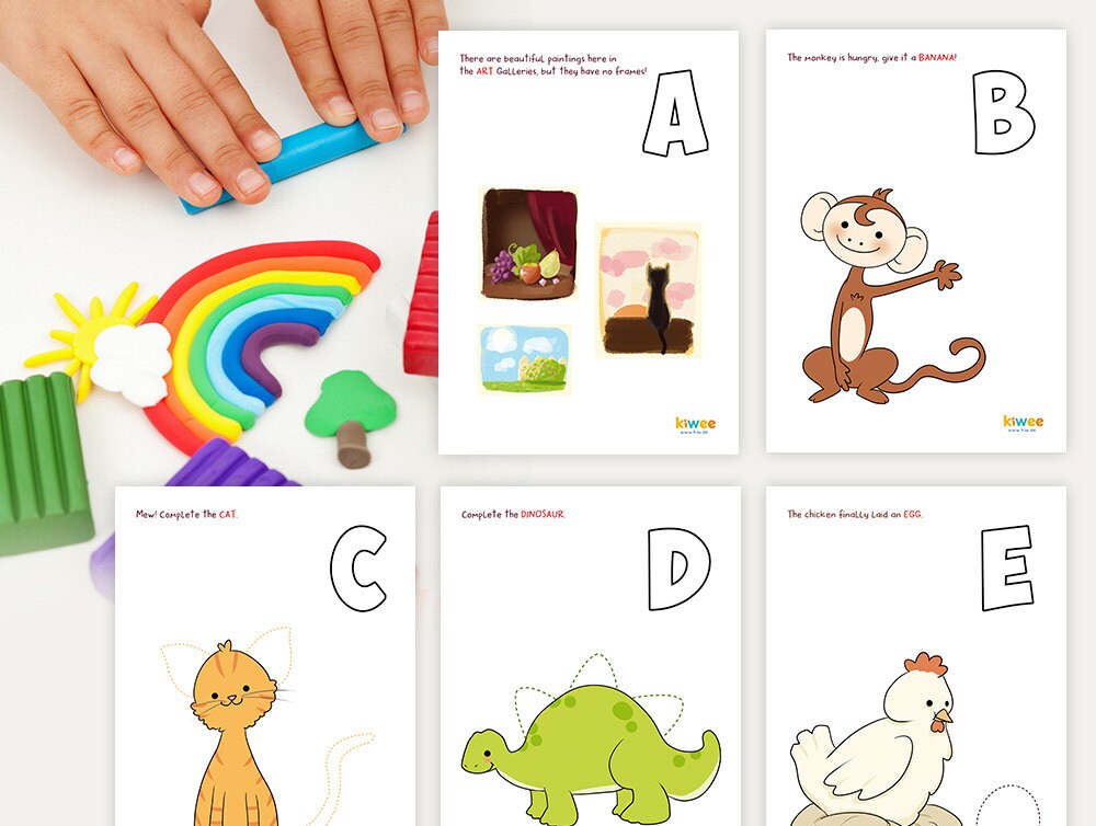 Printable Playdough Mats to Learn the ALPHABET 1 Reading and - Etsy