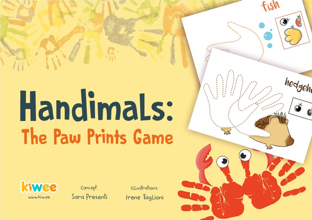 Printable Activity for Kids Handprints Game for Kids - Etsy