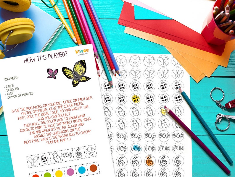 Catch the Bug Board Game Game of the Goose Printable Board Game ...