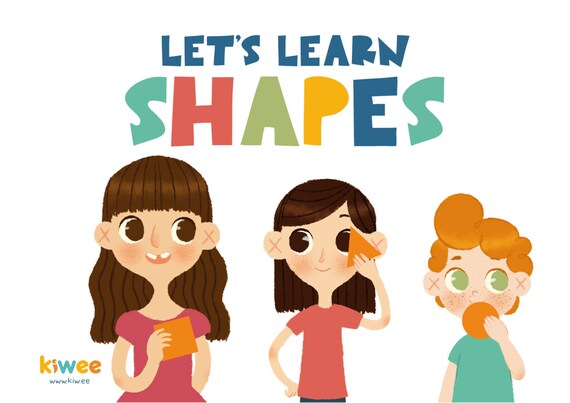 Activity Book Let's Learn Shapes | Etsy