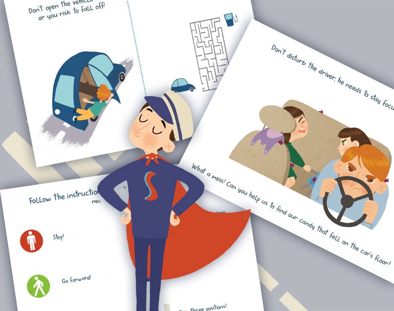 Road Safety, Activity Book for Children, Preschool, Kindergarten ...