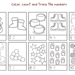 PDF Printable Activity Book Quiet Book Coloring Book Preschooler ...