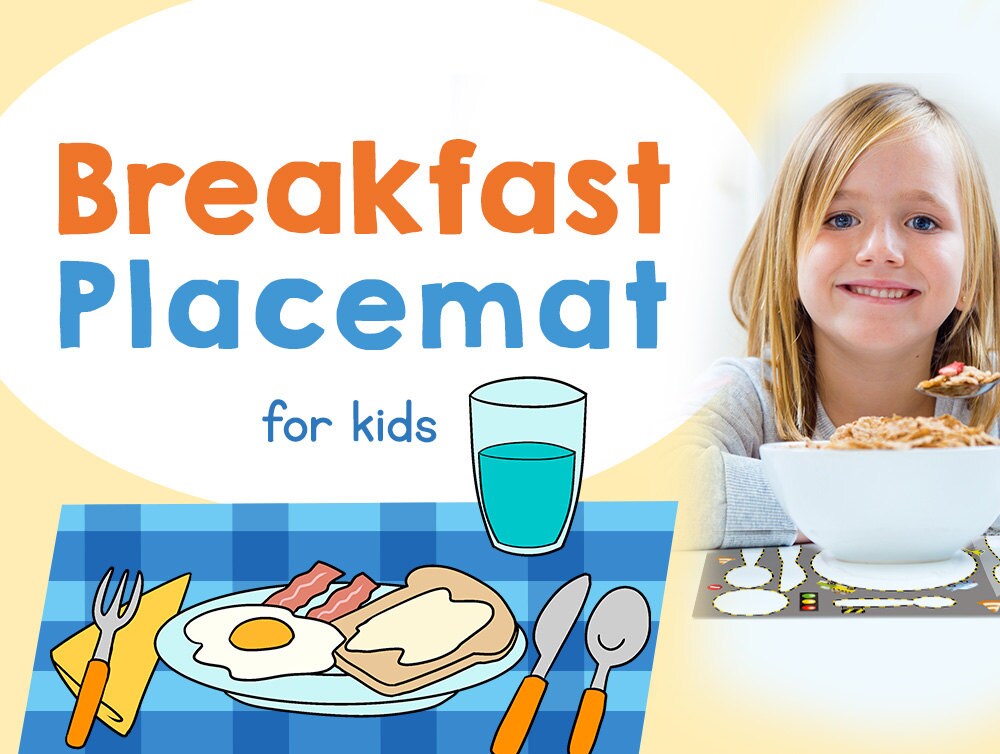 BREAKFAST PLACEMATS PRINTABLE Breakfast Placemats American - Etsy