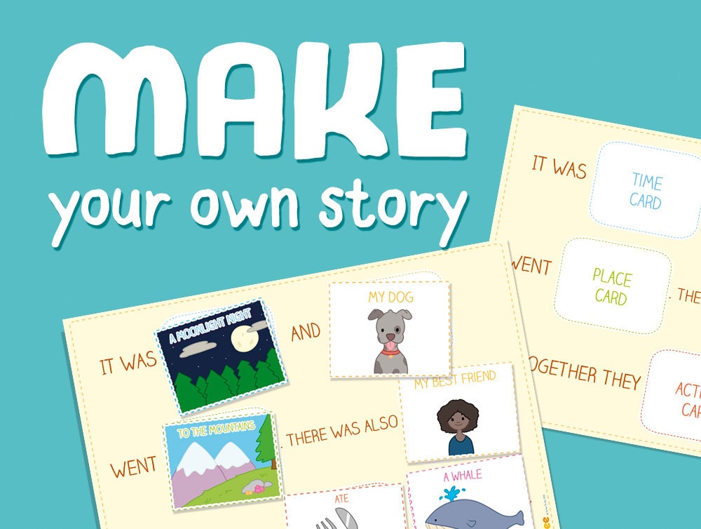 Printable Create Your Story Game Board GAME for Kids - Etsy