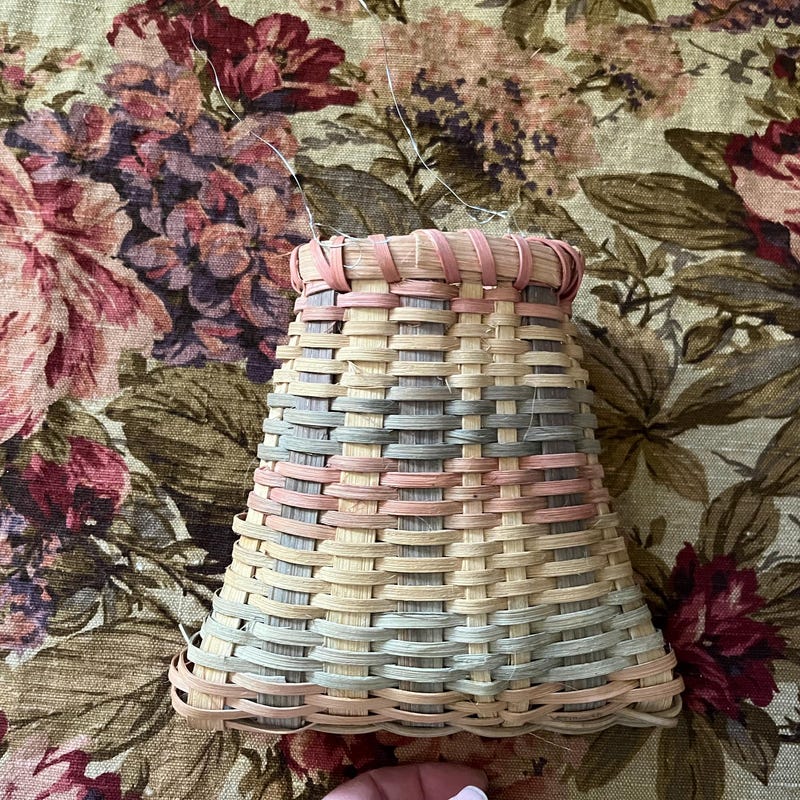 Pastel Woven Wall Basket - Etsy