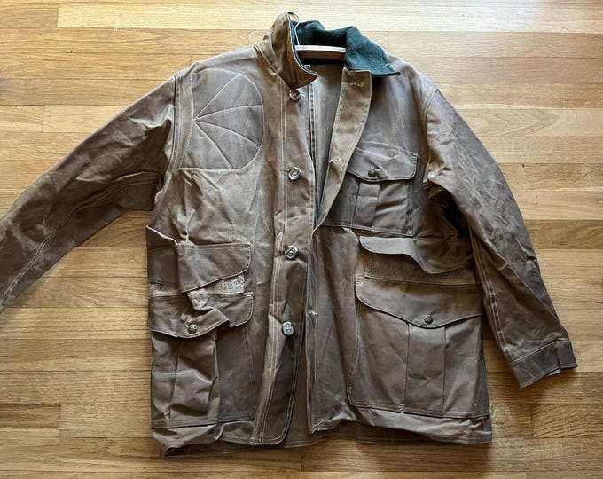 Vintage Filson Waxed Canvas Chore Coat — Men’s Large 46 — Tin Cloth ...