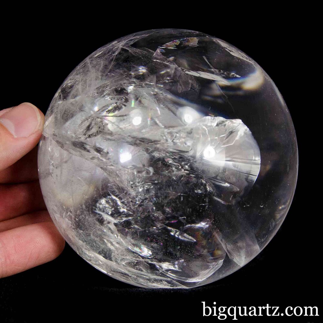 Quartz Crystal Sphere, 2.1 Pounds (brazil #G0304) 3.4 Inches - Etsy