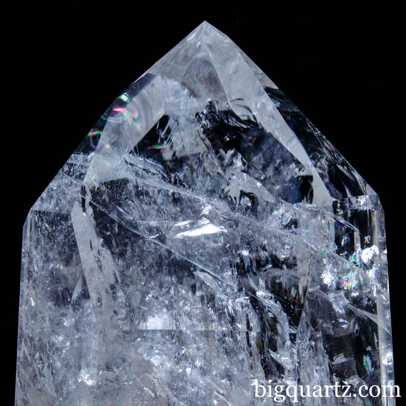 Large Quartz Crystal on Light Stand, 30 Pounds (brazil #G0302) 10.5 ...