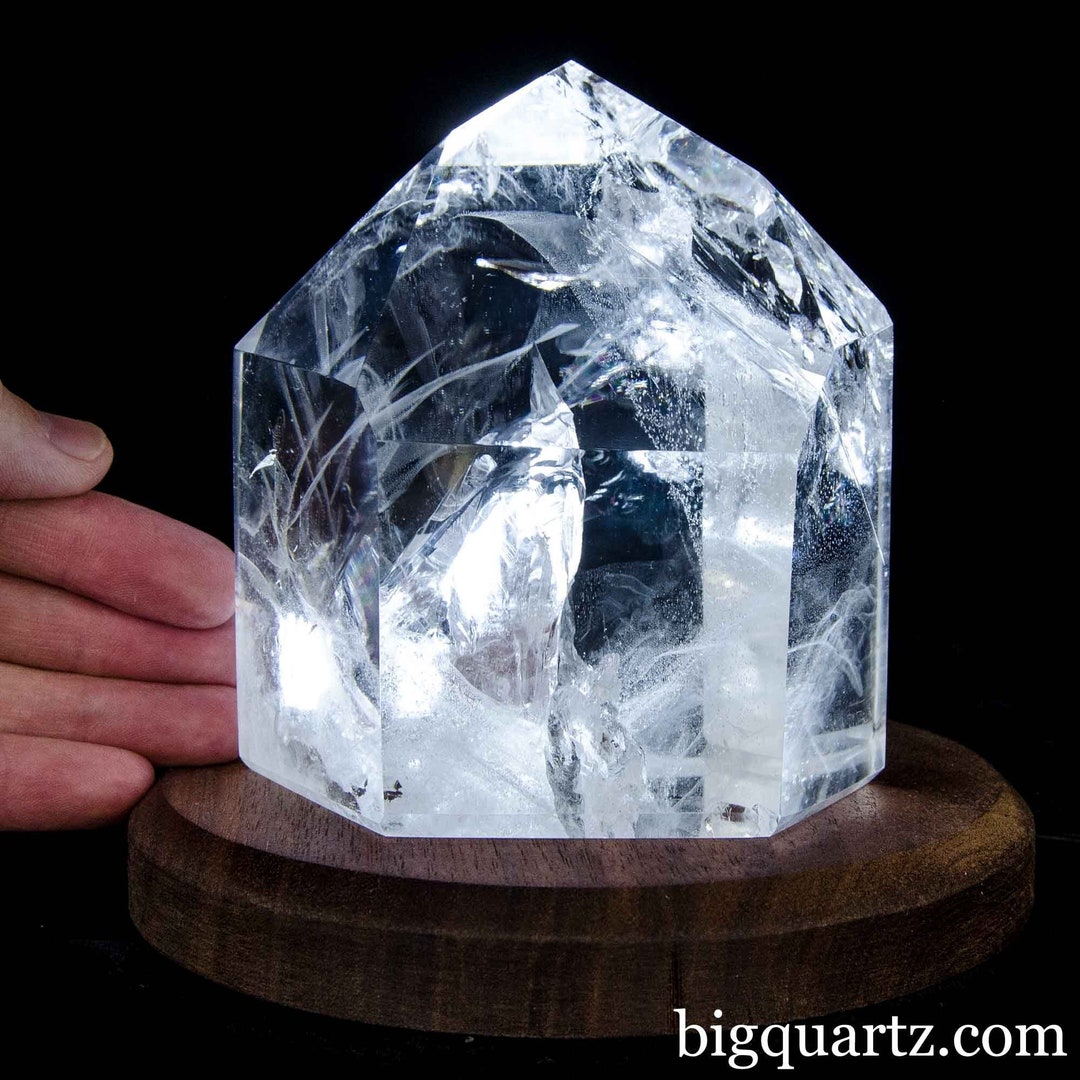 Quartz Crystal Point on Light Stand, 4.25 Inches (brazil #F0489) 2.9 ...