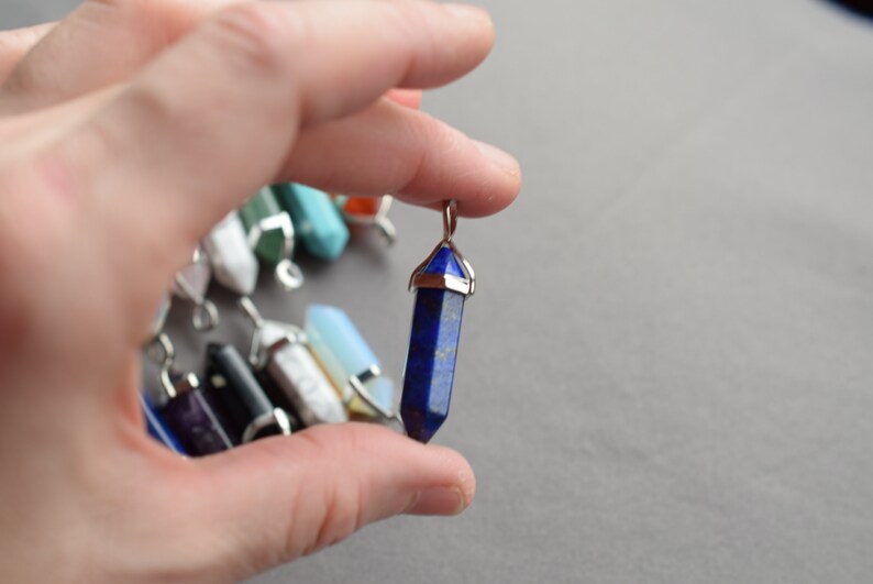 Crystal Point Choker Black Choker Crystal Pendant Necklace - Etsy