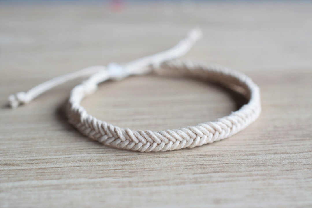 Fishtail Rope Bracelet, Mens Braided Bracelet, Friendship Rope Bracelet ...