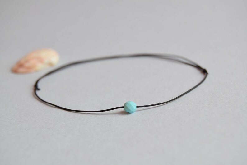 Dainty black string bracelet beach anklet wish bracelet | Etsy