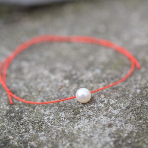 Red String Bracelet for Woman, Tiny Red String Bracelet, Tiny Pearl ...