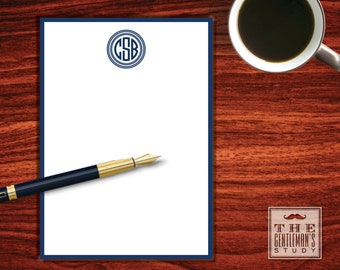 Mens Personalized Notepad Set Professional Letter Writing - Etsy